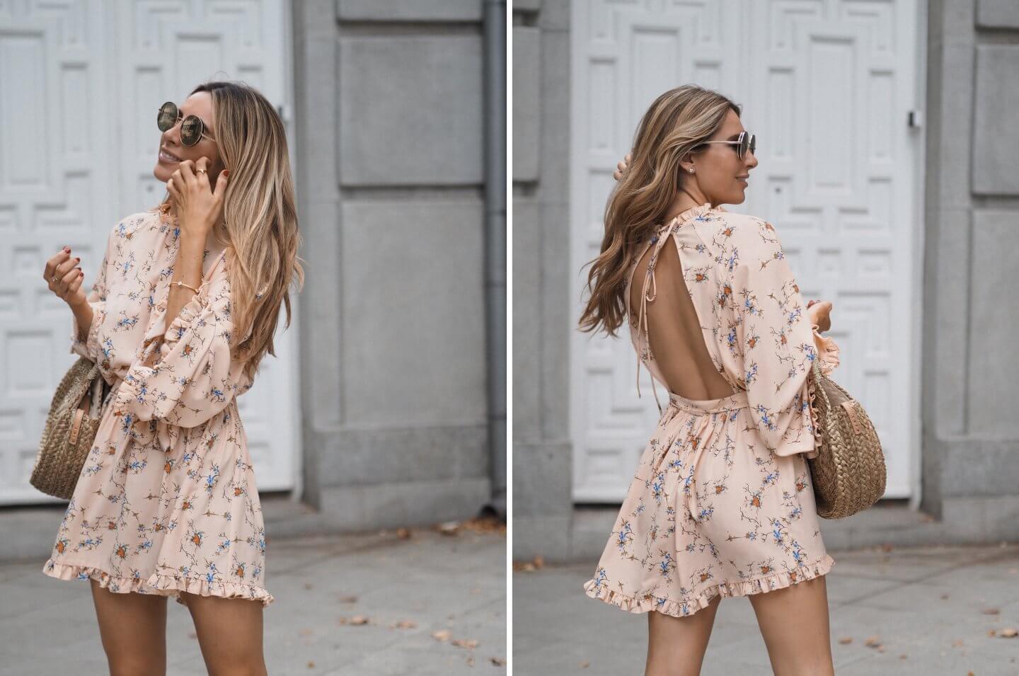 SUMMER DRESS WITH OPEN BACK | INFLUENCER LOOK